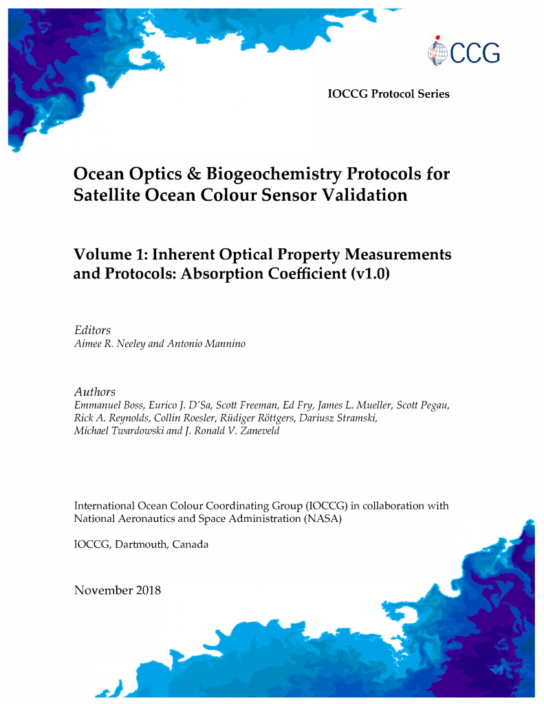 IOCCG Ocean Optics & Biogeochemistry Protocols for Satellite Ocean ...